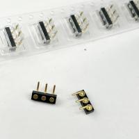 China 3p 2.54mm Spring Loaded Female Ball Plunger Magnetic Pogo Pin Connector for sale