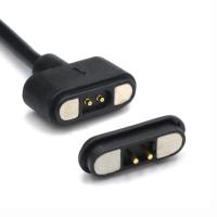 China IP67 Waterproof PCB Female Pogo Pin Connector Magnetic Cable with Gold Flash Plating and 50mohm Max Contacts Resistance for sale