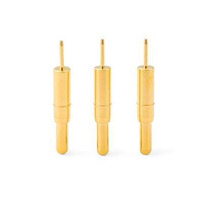 China High Precision Brass C6801 Pogo Pin Connector Spring Loaded Dip Type Gold Plated for sale