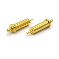 China High Precision Brass C6801 Pogo Pin Connector Spring Loaded Dip Type Gold Plated for sale