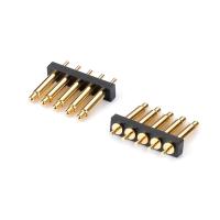 China High Precision Brass C6801 Pogo Pin Connector Spring Loaded Dip Type Gold Plated for sale