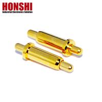 China PCB Double Type Spring Loaded Pogo Pin Electrical Contacts With 10000 Cycle Life for sale