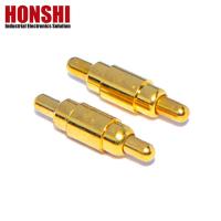 China PCB Double Type Spring Loaded Pogo Pin Electrical Contacts With 10000 Cycle Life for sale