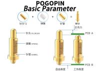 China Double Head Brass Pogo Pin Length 6.5mm Double Ended Spring Loaded Pogo Pins for sale