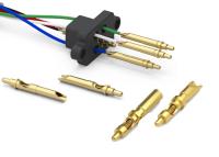 China Gold Plated Spring Loaded Pogo Pin Wire Bonding Terminal Connectors for sale