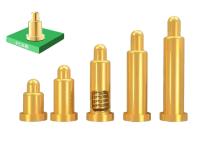 China SMT Type Pogo Pin 2mm Gold Palted SUS304 Spring Pogo Pin for sale
