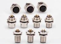 China M12 Series Circular Wire Connector Socket 12 pin Rear Screw Panel Mounting for sale