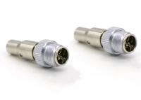 China Female Circular M12 X Code Connector 8 Pin Long Shield Socket For Cat6a for sale