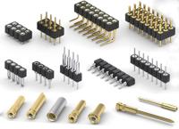 China 1.27mm 2.0mm 2.54mm Round Pin Header PCB Connector Machined Pin Header SMT Type for sale