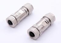China Circular M12 X Code Connector Ethernet 8 Pin Male Female Plug Connector Screw assembly for sale