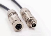 China Zinc Alloy Shell Circular Wire Connector M12 8 Pin Male Ethernet Connector Assembly for sale