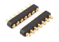China Electronics 7pin Spring Loaded Connector With 2.54mm Pitch Pogo Pin Connector for sale