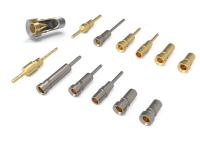 China Machined Female Header Pin Dia1.48xL9.40 Clip Contact 4/6 Finger Tin Plated for sale