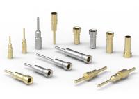 China Machined Female Header Pin Dia1.48xL9.40 Clip Contact 4/6 Finger Tin Plated for sale
