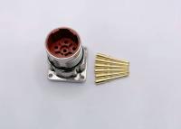 China M23 Power Circular Wire Connector 6 Pin Servo Encoder Female Male Crimp Wire Plug for sale
