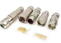 China M23 Power Circular Wire Connector 6 Pin Servo Encoder Female Male Crimp Wire Plug for sale