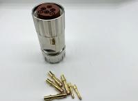 China Circular M40 Power Connector 6 Pin Servo Encoder Female Crimp Wire Plug for sale