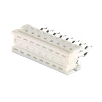 China 1.27mm Pitch White IDC Connector 4 6 8 10 20 24 Pin Flat Cable Connector for sale