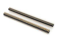China 2.0mm Male Round Pin Header Dual Row PCB Connector Machined Pin Header for sale