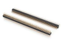 China 2.0mm Male Round Pin Header Dual Row PCB Connector Machined Pin Header for sale
