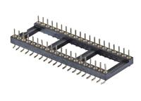 China Machined Round Pin Header SMT Type PCB H3.0mm 6 Pin - 64 Pin IC Socket for sale