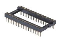 China Machined Round Pin Header SMT Type PCB H3.0mm 6 Pin - 64 Pin IC Socket for sale