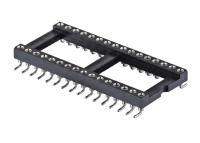 China Machined Round Pin Header SMT Type PCB H3.0mm 6 Pin - 64 Pin IC Socket for sale