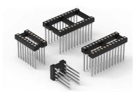 China Machined Round Pin Header SMT Type PCB H3.0mm 6 Pin - 64 Pin IC Socket for sale