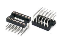 China 2.54mm IC Socket Round Female Header connector SMT Type 6Pin 10Pin 28Pin thru 64Pin for sale