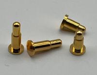 China Brass Pogo Pin Connector 1A Rated Current Precision Machined Through Hole Pogo Pins for sale