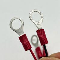 China Molex 2.54mm 2P Female Connector to M4 Round Terminal With Wire Cable UL1007 22AWG Cable for sale