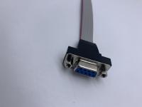 China D-sub DB9 to FC-10p 2.54mm Flat Ribbon Cable Male Female to 10 26 Pin IDC Connector Wire for sale