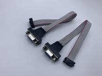 China D-sub DB9 to FC-10p 2.54mm Flat Ribbon Cable Male Female to 10 26 Pin IDC Connector Wire for sale