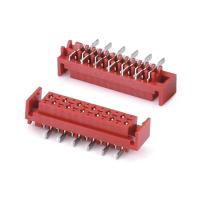 China 1.27mm Red IDC Socket Micro Match IDC 4/6/8/10/12/16/20/24 Pin SMT Female Connector for sale