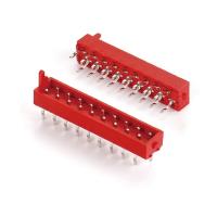 China 1.27mm Red IDC Socket Micro Match IDC 4/6/8/10/12/16/20/24 Pin SMT Female Connector for sale