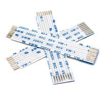 China UL20624 1.25mm 8Pin FFC Ribbon Cable 80C 60V 100mm Ribbon Flexible Flat Cable for sale
