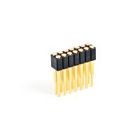 China 2.54mm 16P Pogo Pin Connector SMT Type Gold Plated Brass Spring Loaded Pogo Pins for sale
