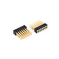 China 2.54mm 16P Pogo Pin Connector SMT Type Gold Plated Brass Spring Loaded Pogo Pins for sale