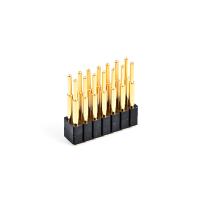 China 2.54mm 16P Pogo Pin Connector SMT Type Gold Plated Brass Spring Loaded Pogo Pins for sale