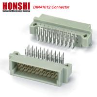 China Euro Din 41612 Connector 3 Rows Plug Header Male Eurocard Connectors 48 Pin Right Angle for sale