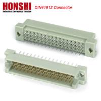 China Euro Din 41612 Connector 3 Rows Plug Header Male Eurocard Connectors 48 Pin Right Angle for sale