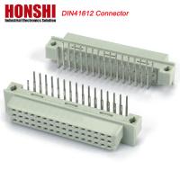 China Euro Din 41612 Connector 3 Rows Plug Header Male Eurocard Connectors 48 Pin Right Angle for sale