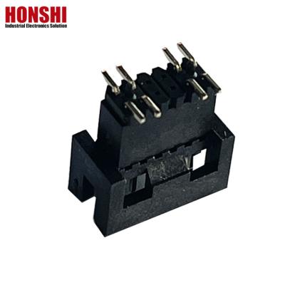 China 1.27mm Pitch H5.7mm SMT Brass Gold Plated Male Box Header PCB Connector for sale