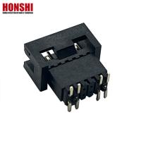China 1.27mm Pitch H5.7mm SMT Brass Gold Plated Male Box Header PCB Connector for sale