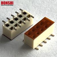 China Female Header Connector Double Row White Pitch 2.54mm H7.1 10p SMT Type PA6T PCB Board for sale