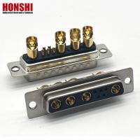 China D-SUB 9W4 Female Gold Pin Solder Wire Type Connectors 10A 20A 30A 40A for sale