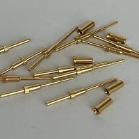 China Custom Brass Terminal Pin For Plug CNC Turning Lathe Pogo Pins Connector for sale