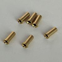 China 2.32mm Circular Connector Crimp Contacts Female Brass Pin Gold Plated Connector Pin for sale