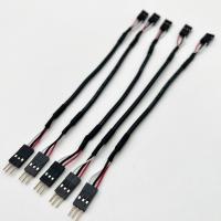 China Custom 2.54mm Dupont Line Male Female Jumper Wire Harness Dupont Cable 15cm Black for sale