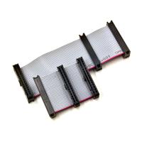 China Ul 2561 28 Gauge 2.54 Pitch Dip Cable Assembly Idc 20 Pin Flat Ribbon Cable Wire Harness for sale